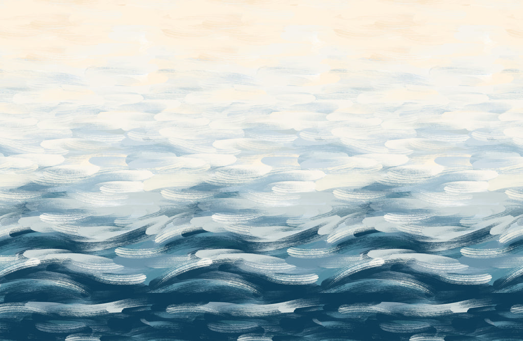 LA Colorscape Wallpaper - Seascape Mural - Blue – Emma Hayes